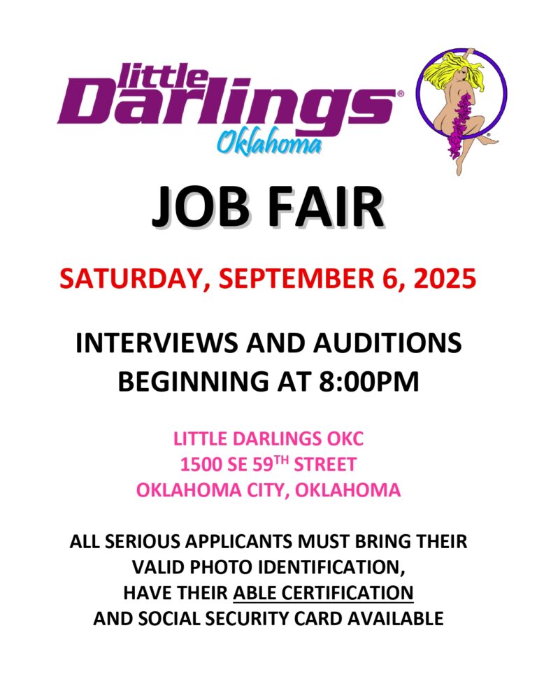 Employment Opportunities | Little Darlings OKC | Oklahoma City